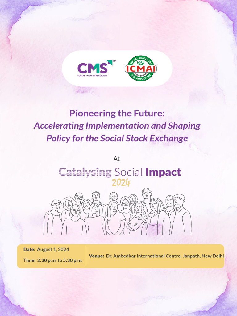 CSI 2024 - Accelerating Implementation and Shaping Policy For SSE (ICMAI-SAO & CMS) | PDF