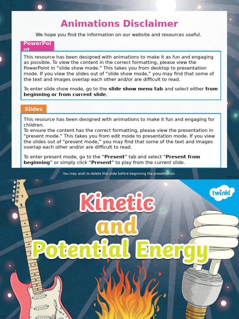 Kinetic and Potential Energy Powerpoint Google Slides For 3rd 5th Grade ...