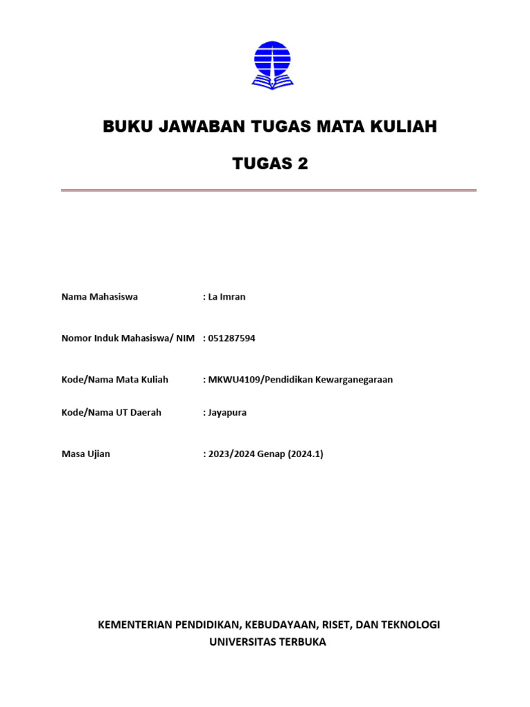 La Imran - Mkwu4109 - Tugas 2 | PDF