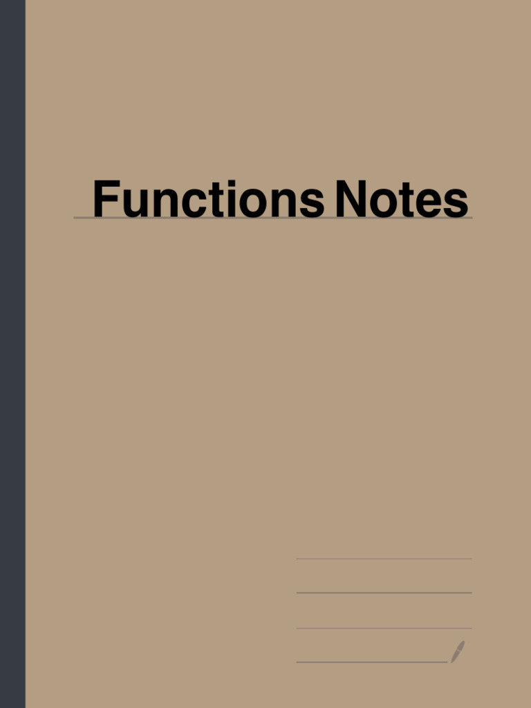 Functions Notes | PDF