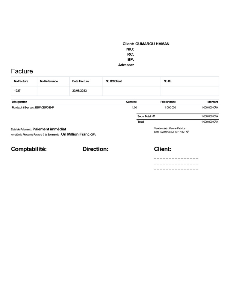 Impression Client | PDF