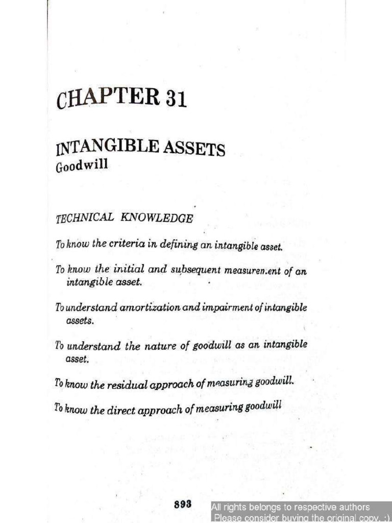 31 33 Intangible Assets | PDF