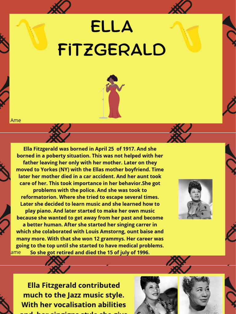 Ella Fitzgerald A Bibliography Slide Show | PDF
