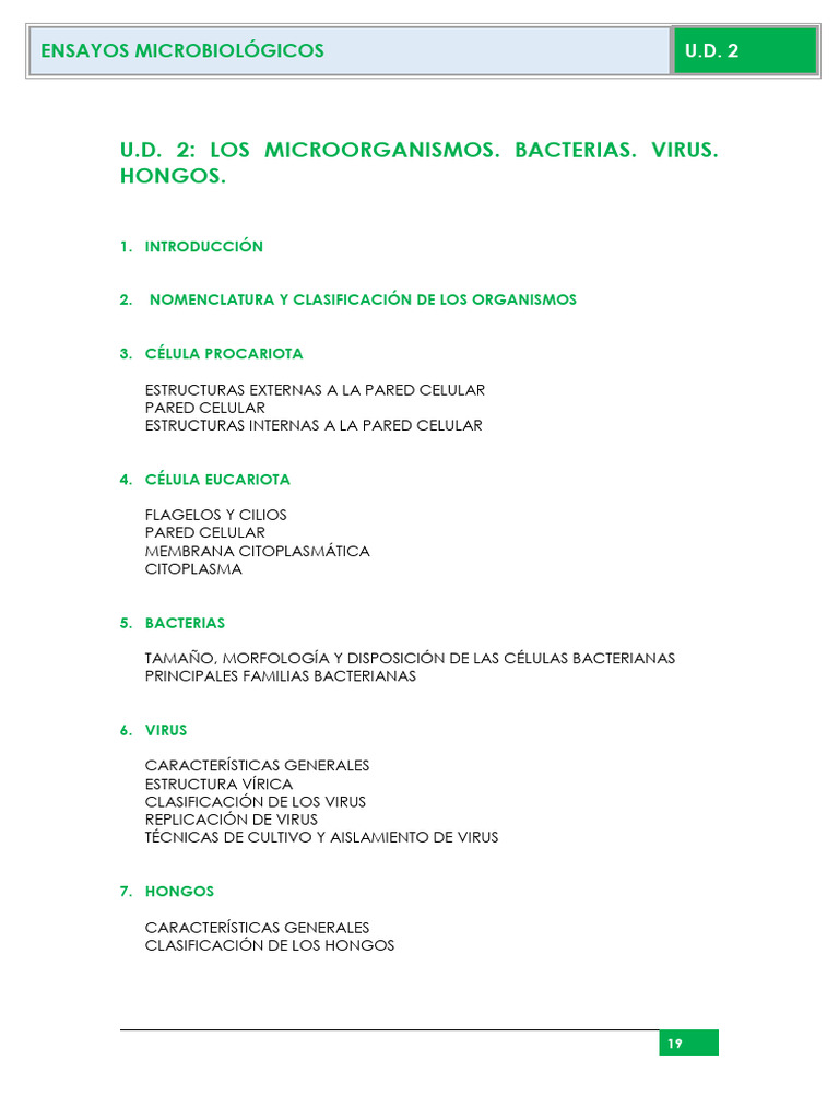 Ud2 Microorganismos | PDF