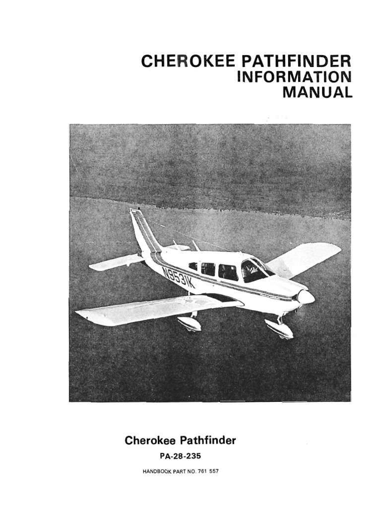 Manual do PA-28-235 Cherokee Pathfinder | PDF | Aviação | Aeronave