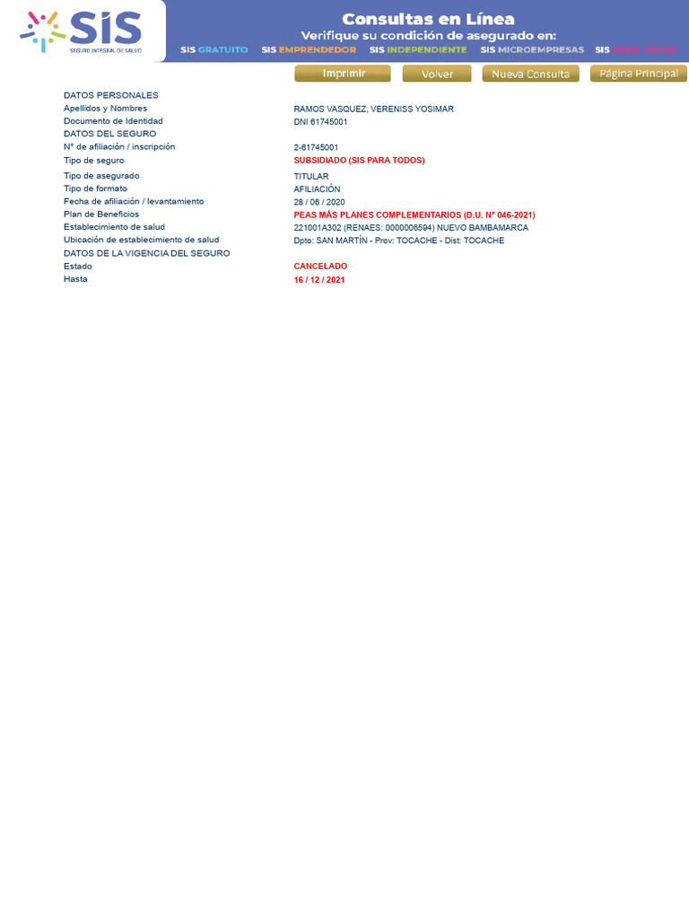 Verenis Yosimar | PDF