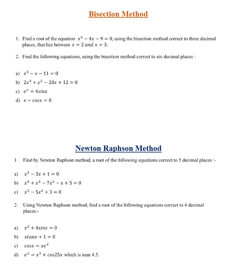Bisection Method | PDF