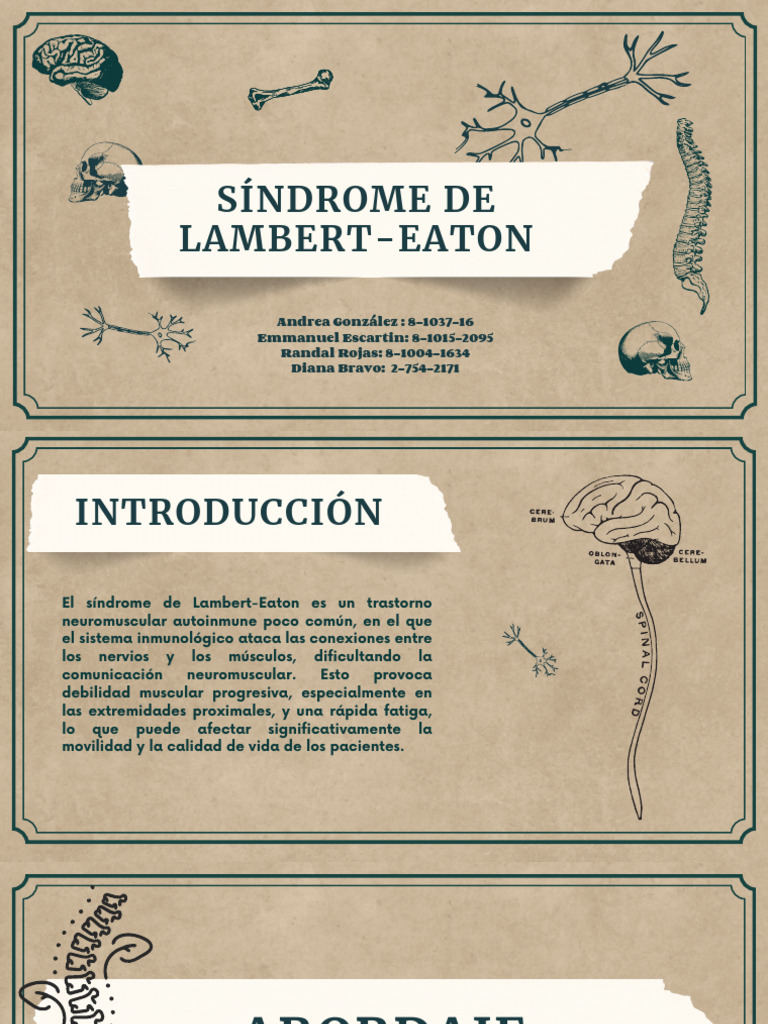 SINDROME DE LAMBERT-EATON | PDF