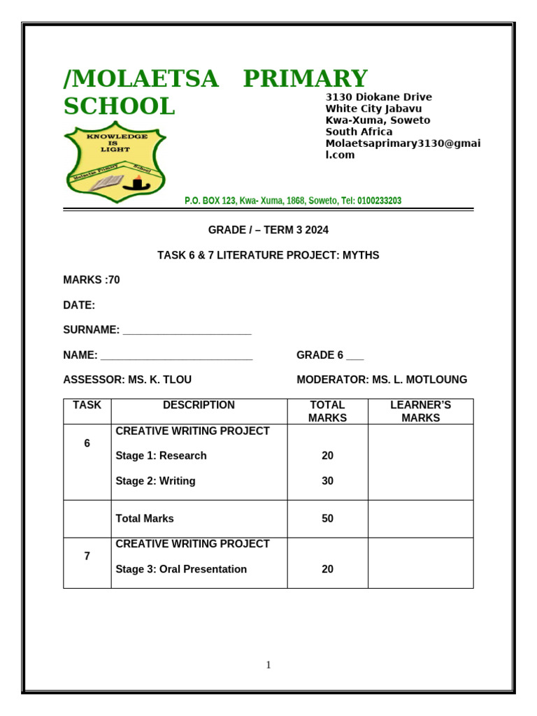 1724350340799_project Term 3 Grade 6 English Grade 6 Formal Assessment ...