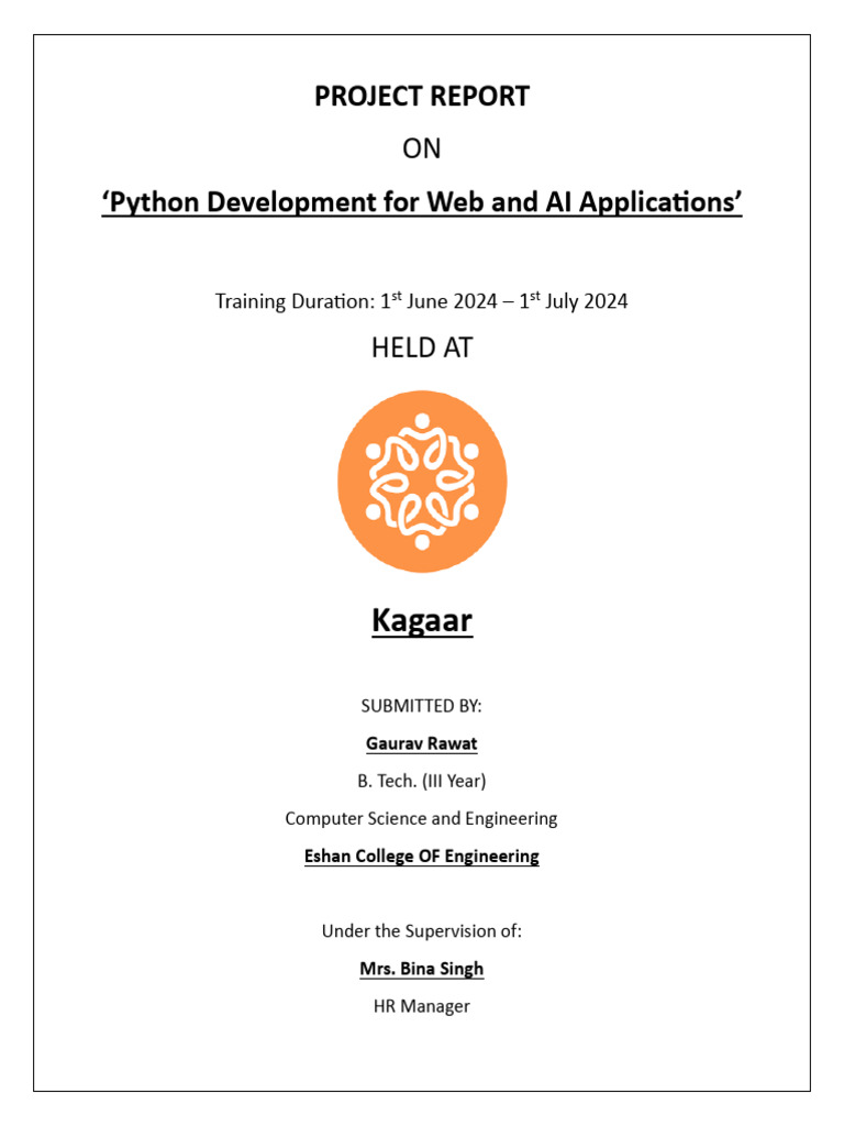 Project Report | PDF