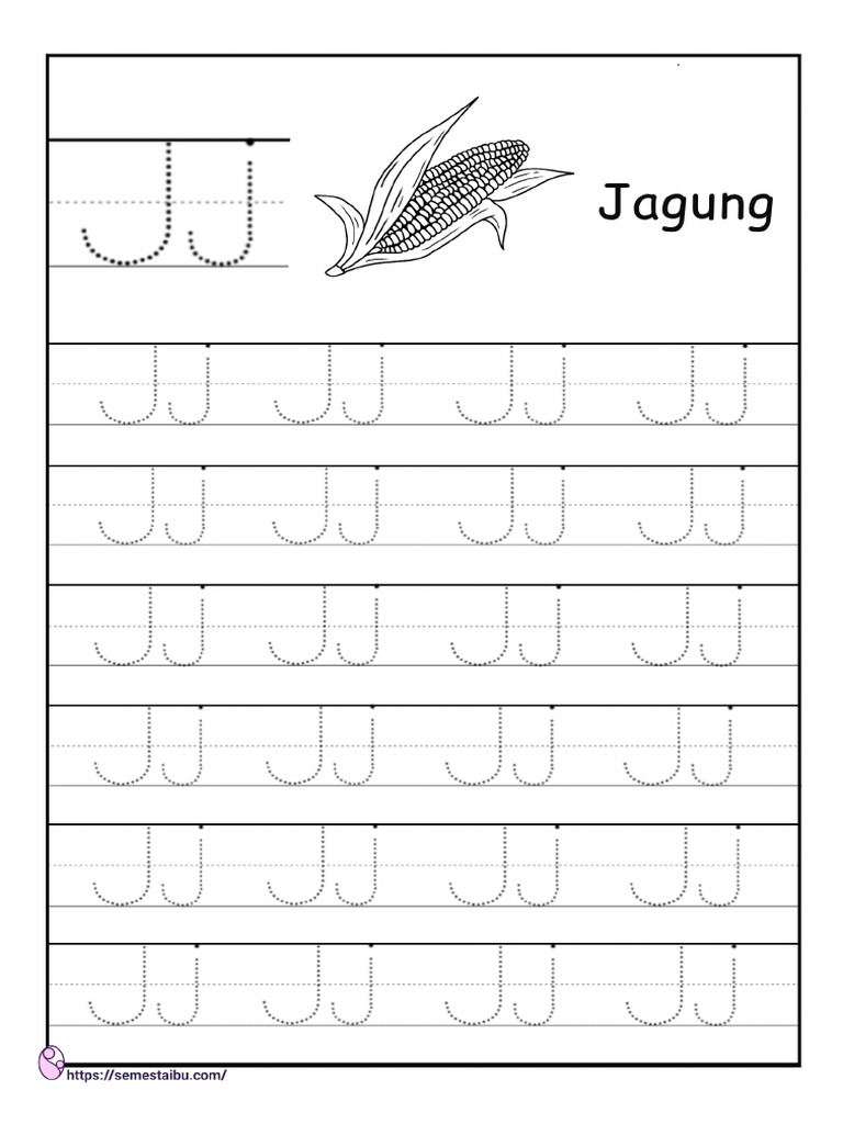 Menebalkan Huruf Abjad J | PDF