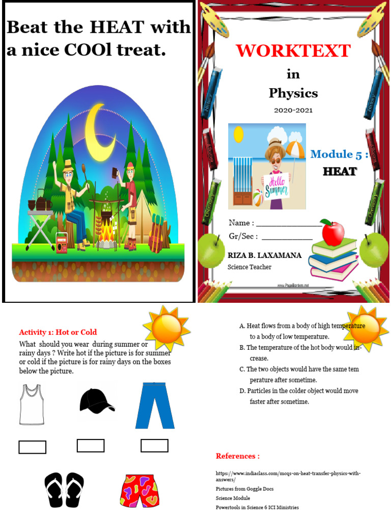 Worktext in Physics Module 5 Heat | PDF