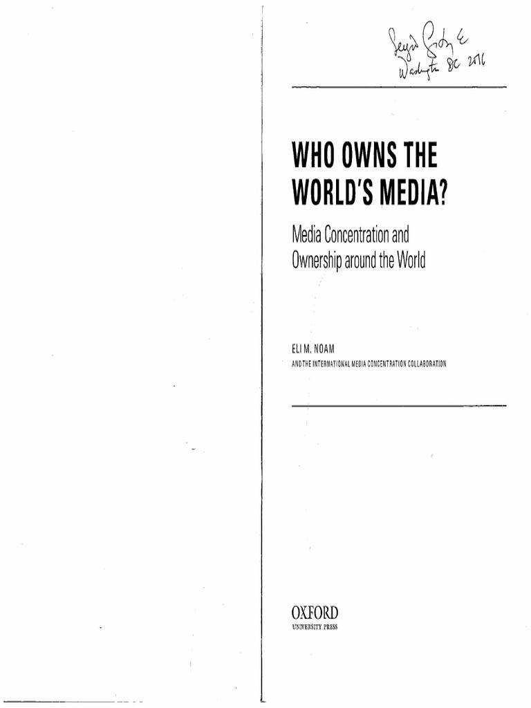 2016 Noam Media Concentration, cap 38 | PDF