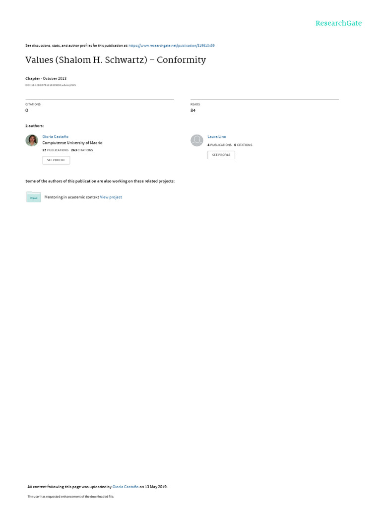 Schwartz Values Model | PDF