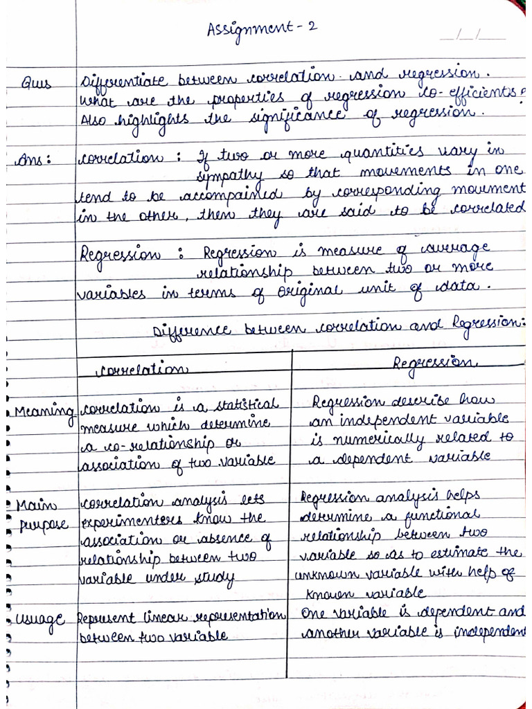 Statistics assignment 2 | PDF