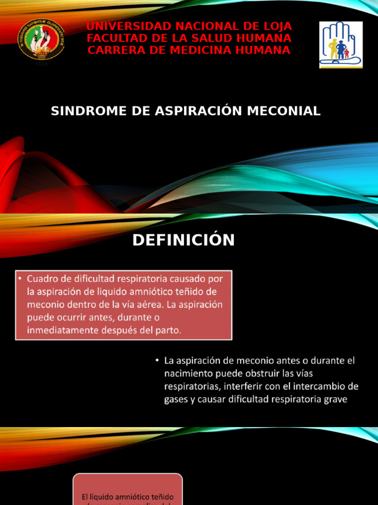 Síndrome de Aspiración Meconial: Guía Completa | PDF | Sistema ...