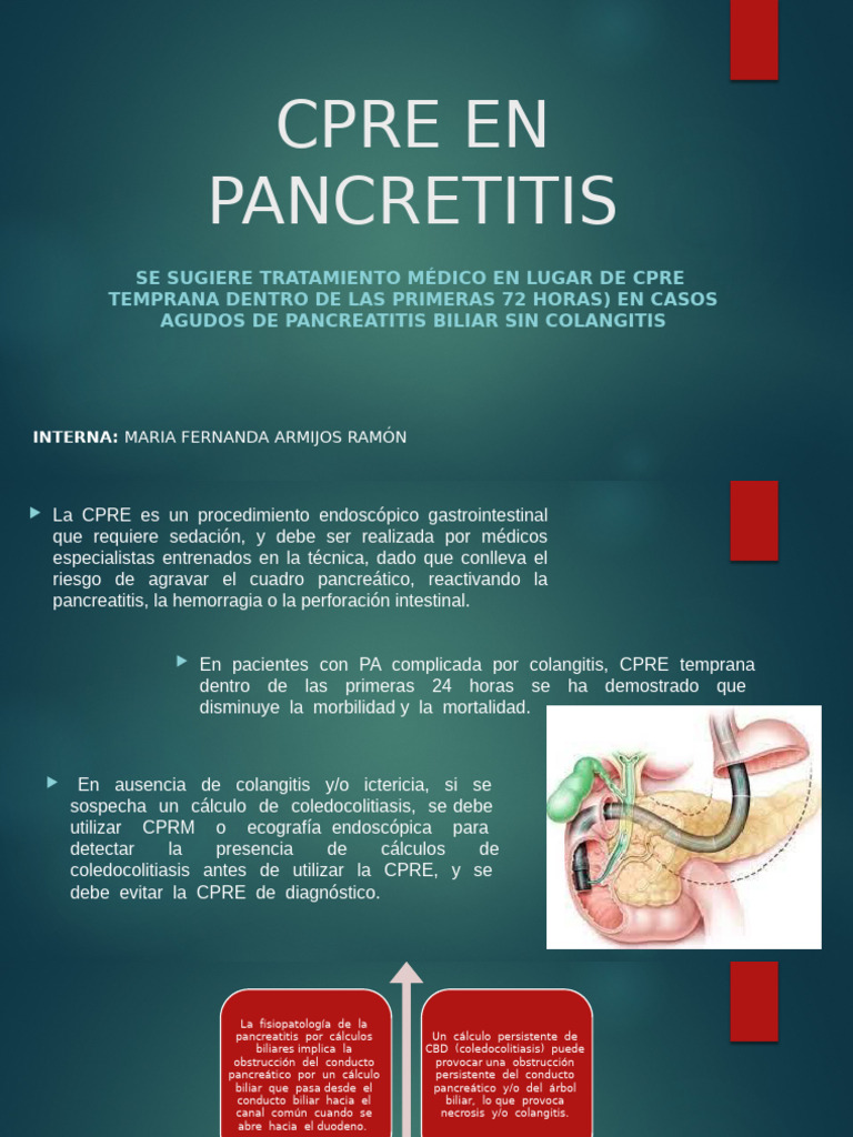 Cpre en Pancretitis | PDF