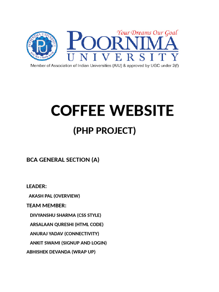 PHP Coffee Report | PDF