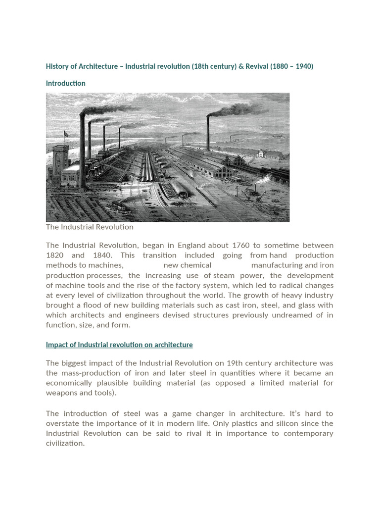 Industrial Revolution and New Materials | PDF