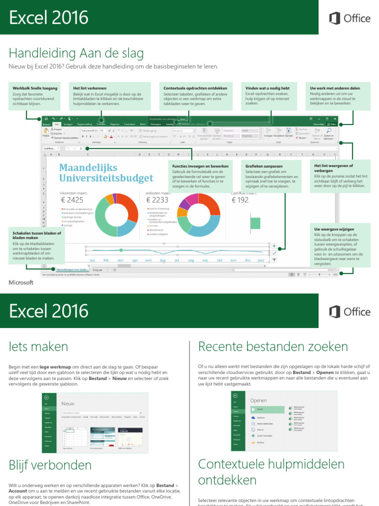 Excel 2016 Quick Start Guide | PDF