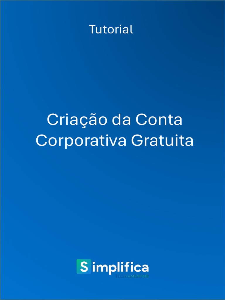 2 - Tutorial - Criar Conta Corporativa Gratuita | PDF