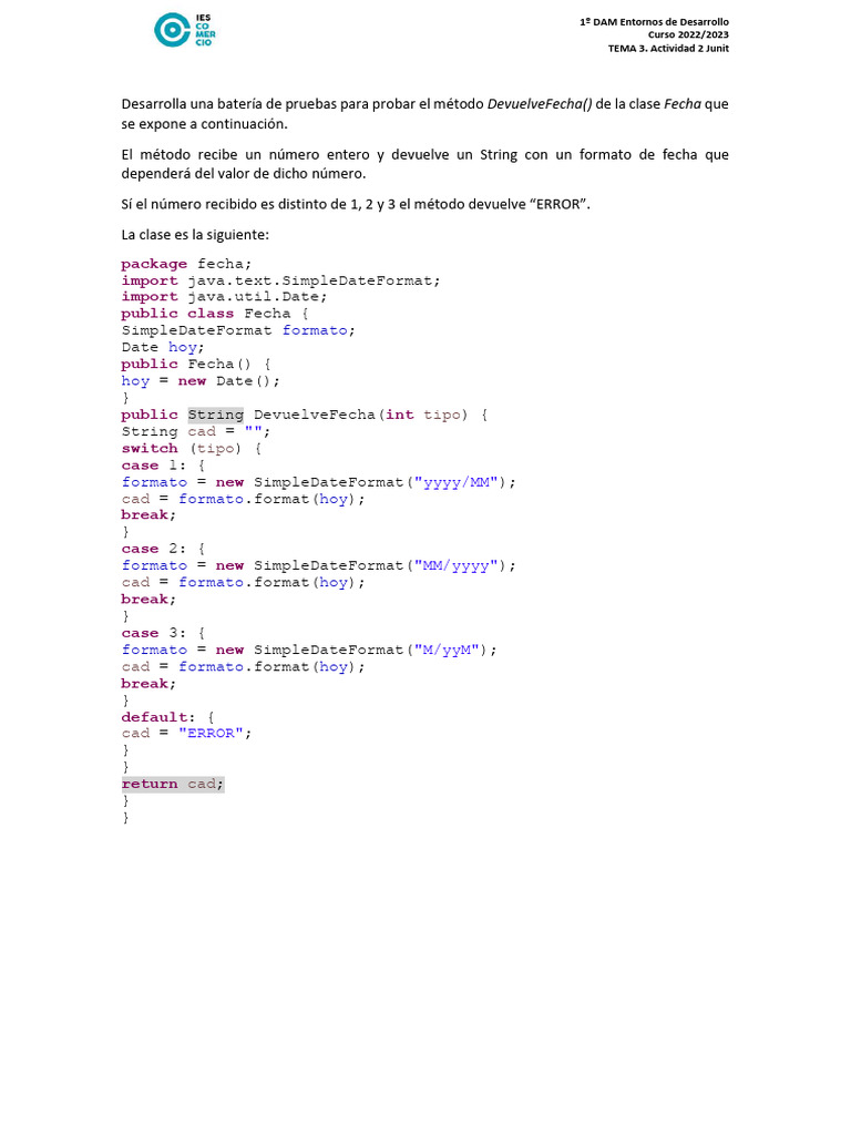 Actividad 2 Pruebas Unitarias Junit | PDF