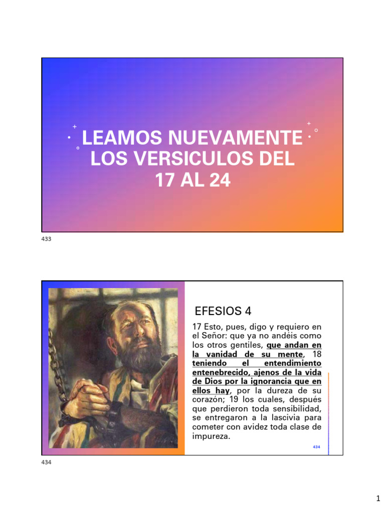 Material Adicional Efesios 4 | PDF