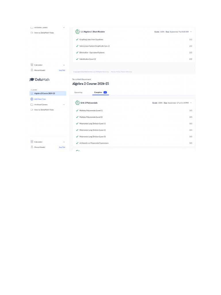 Delta Math Screenshots | PDF