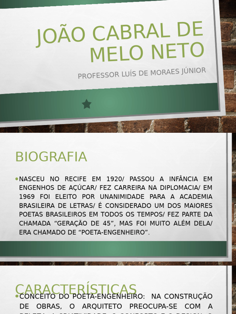 40-João Cabral de Melo Neto | PDF