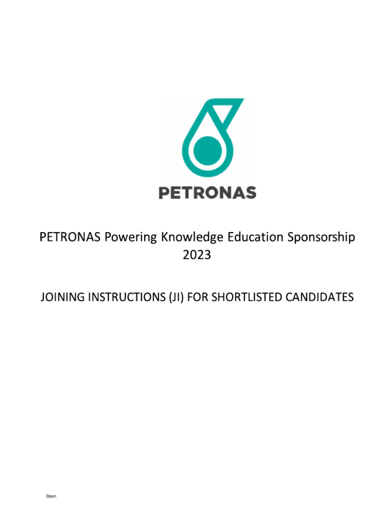 2023 PETRONAS Powering Knowledge Education Sponsorship - JOINING ...