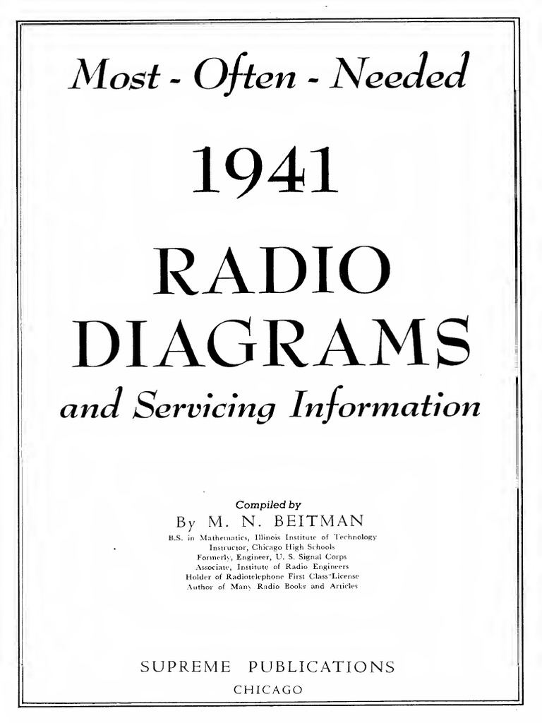 Most Often - Needed: Radio Diagrams | PDF