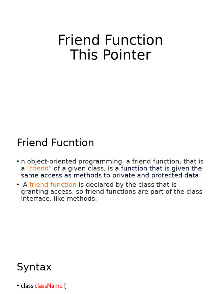 Friend Function | PDF Friend Function | PDF