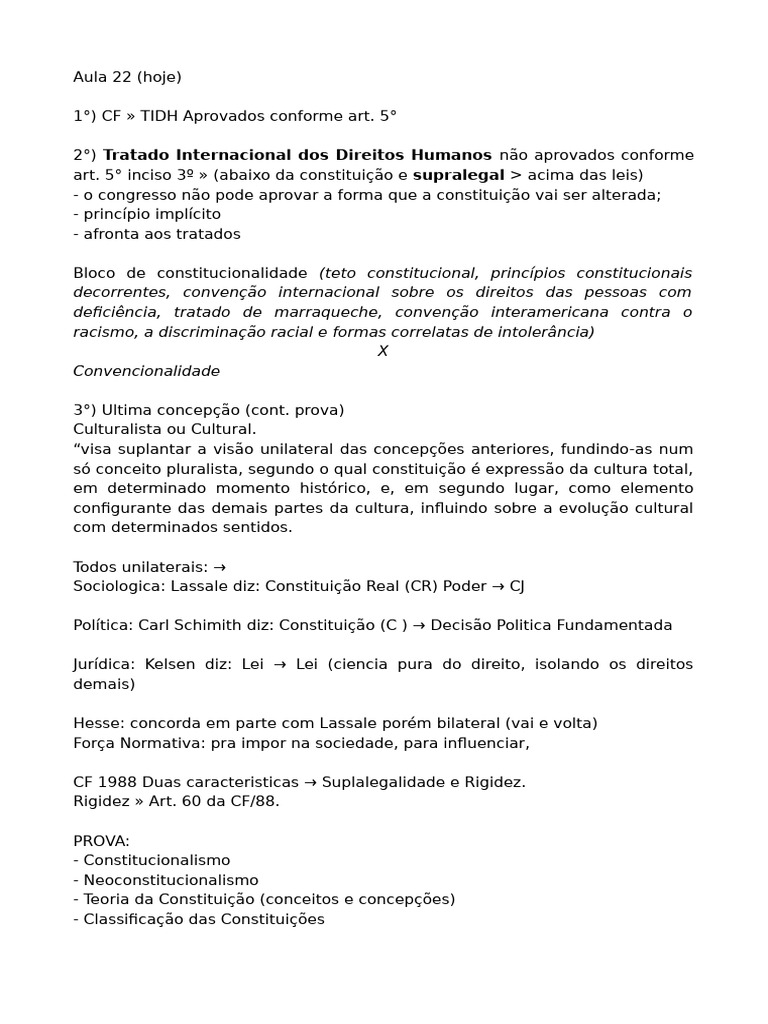 aula 22 constitucional | PDF