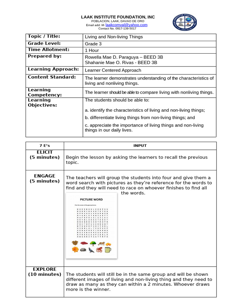 Lesson Plan Print | PDF