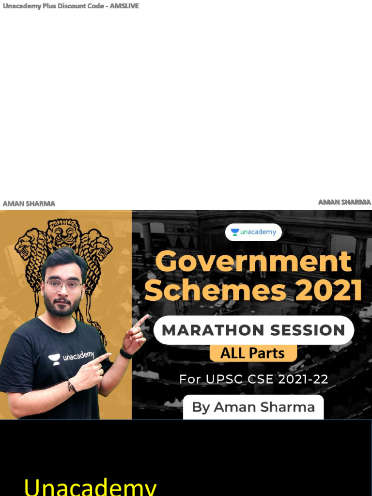 Govt Schemes by Aman Sharma | PDF