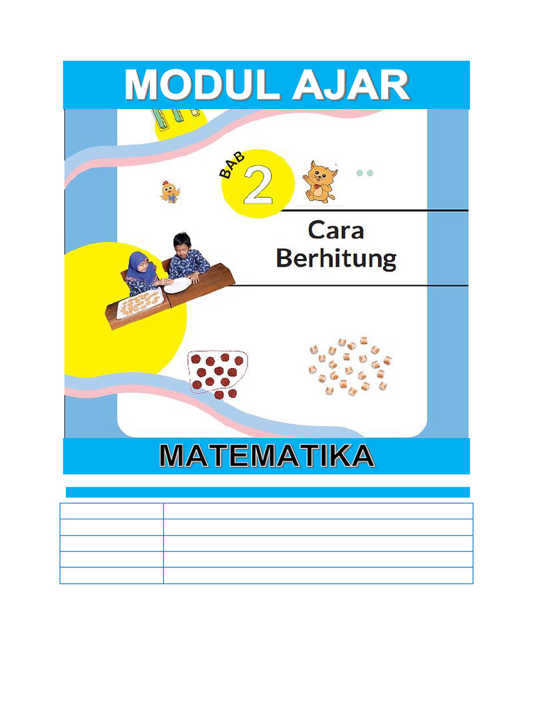 Modul Ajar Cara Berhitung Kelas 2 | PDF