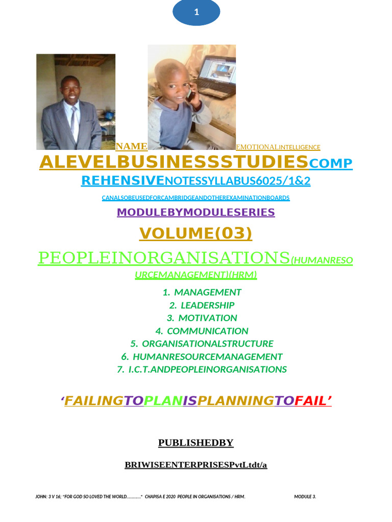 People in Organisations-Hrm - Module 3 (Repaired) | PDF