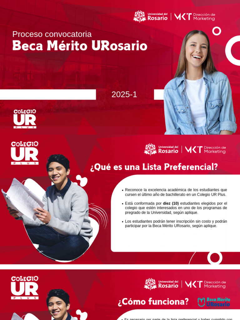 (Instructivo) +Conoce+Los+Pasos+Para+Aplicar+a+La+Beca+Mérito+URosario+2025 1+ | PDF