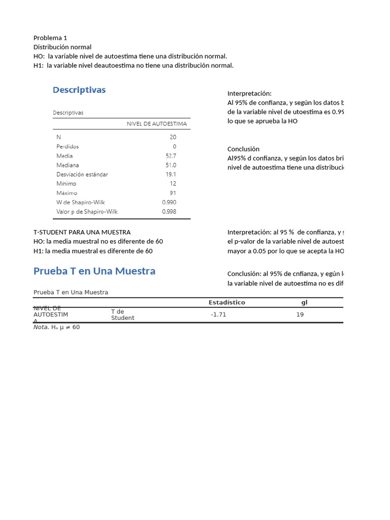 Estadística Inferencial-Semana 5 | PDF | Distribución normal | Valor P
