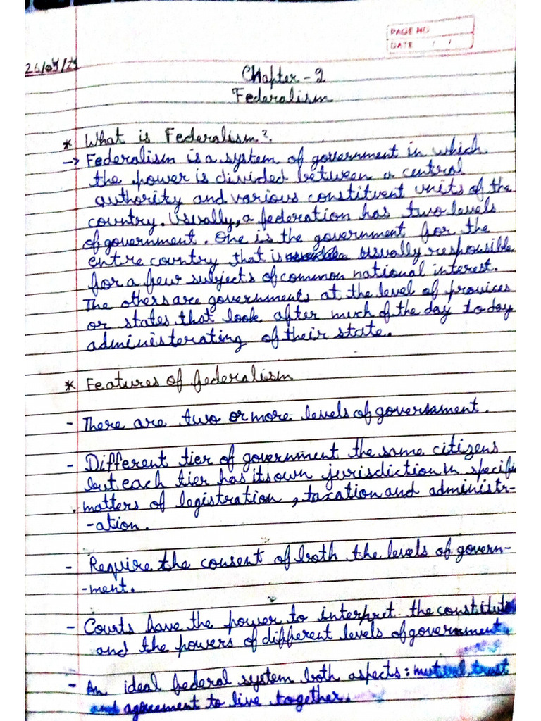 Class 10th ch2 Federalism | PDF