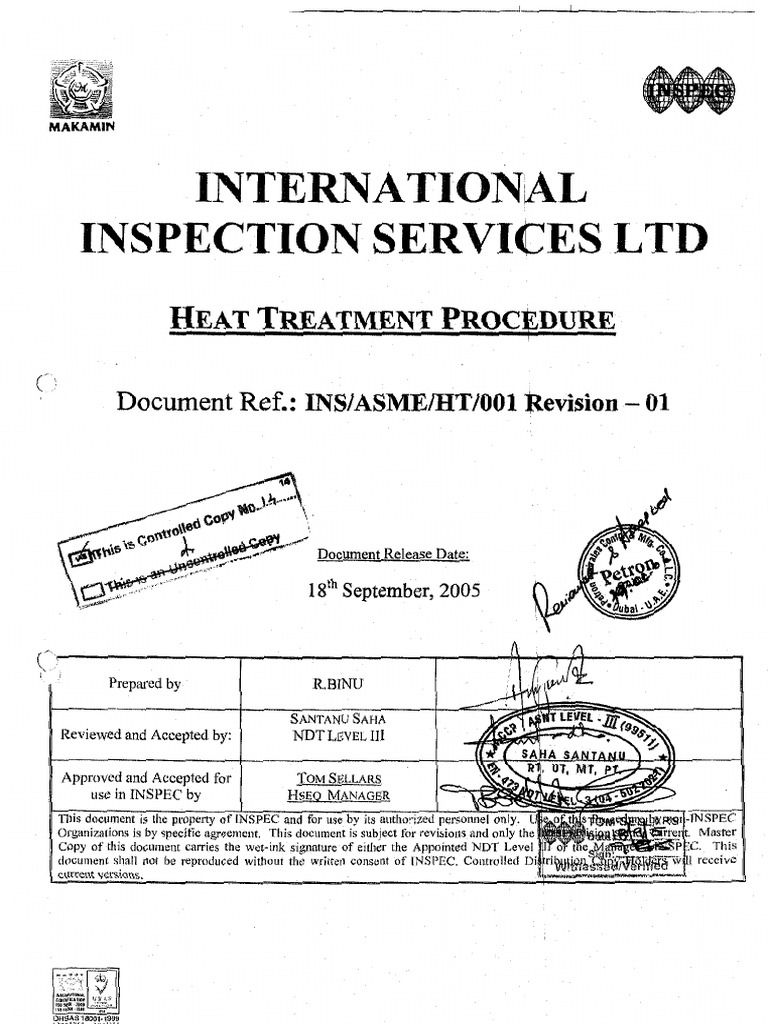 HEAT TREATMENT PROCEDURE | PDF