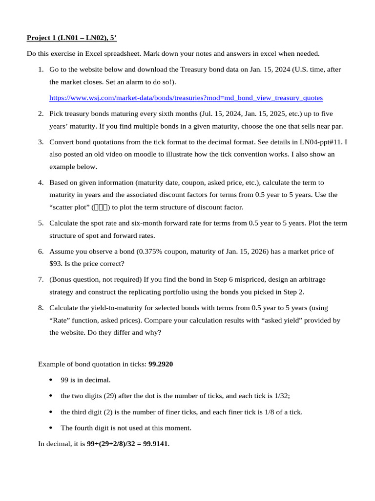 Project1 Instruction | PDF