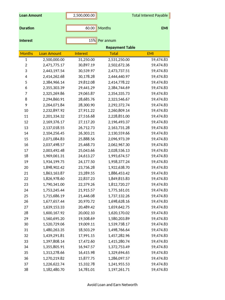 EMI Calculator | PDF