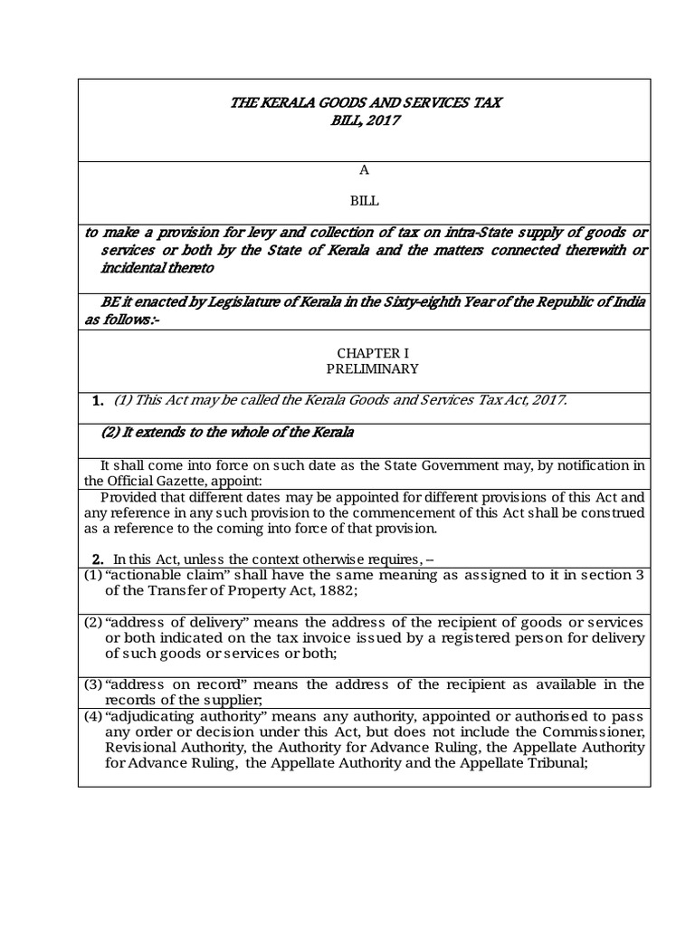 Kerala GST | PDF