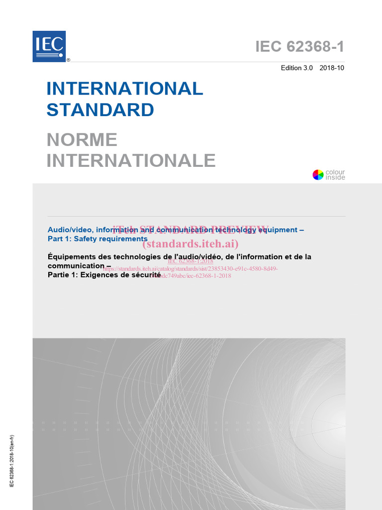 Iec 62368 1 2018 | PDF