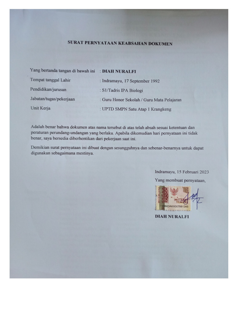 SPKD Diahnuralfi | PDF