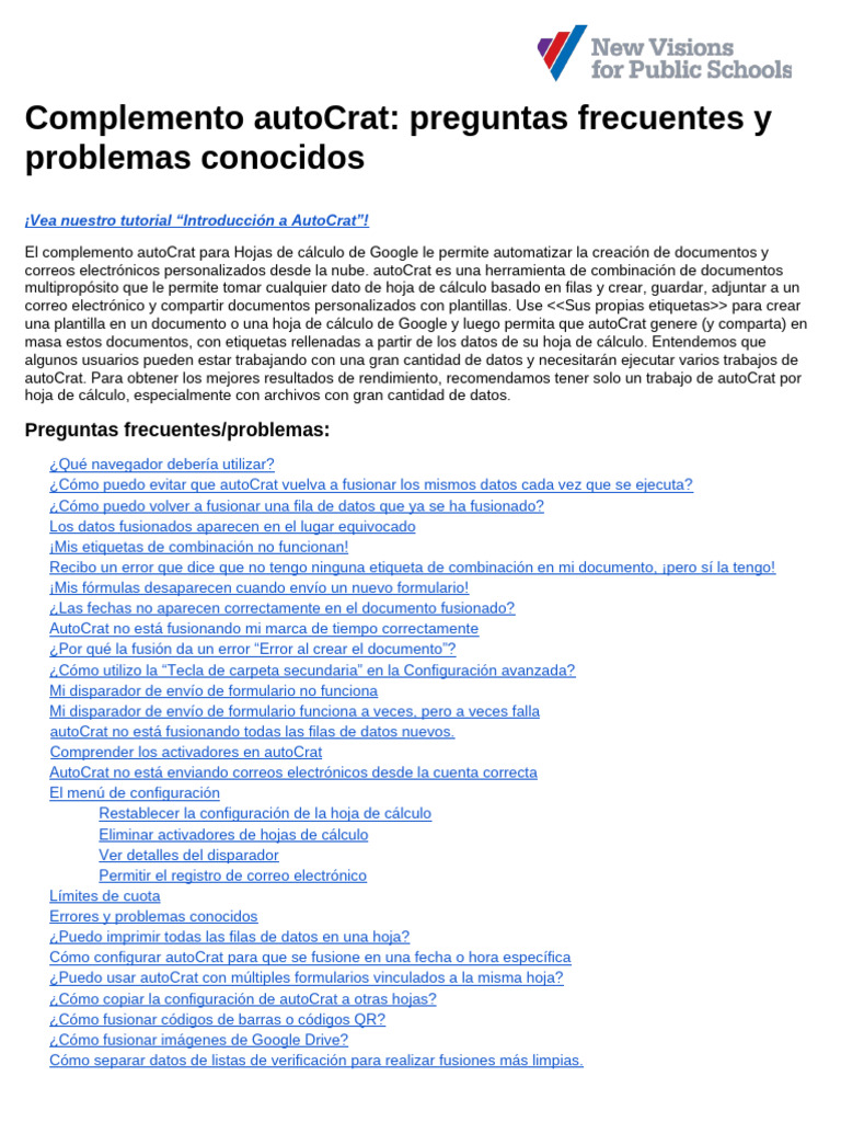 Autocrat Add-On - FAQs | PDF
