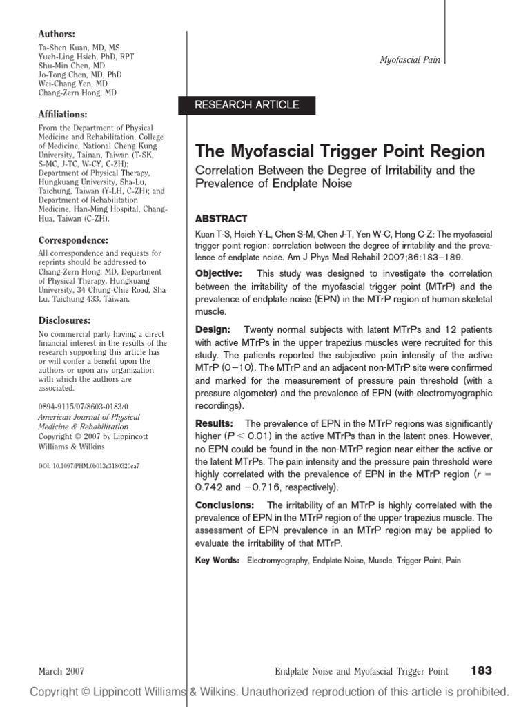 The_Myofascial_Trigger_Point_Region | PDF