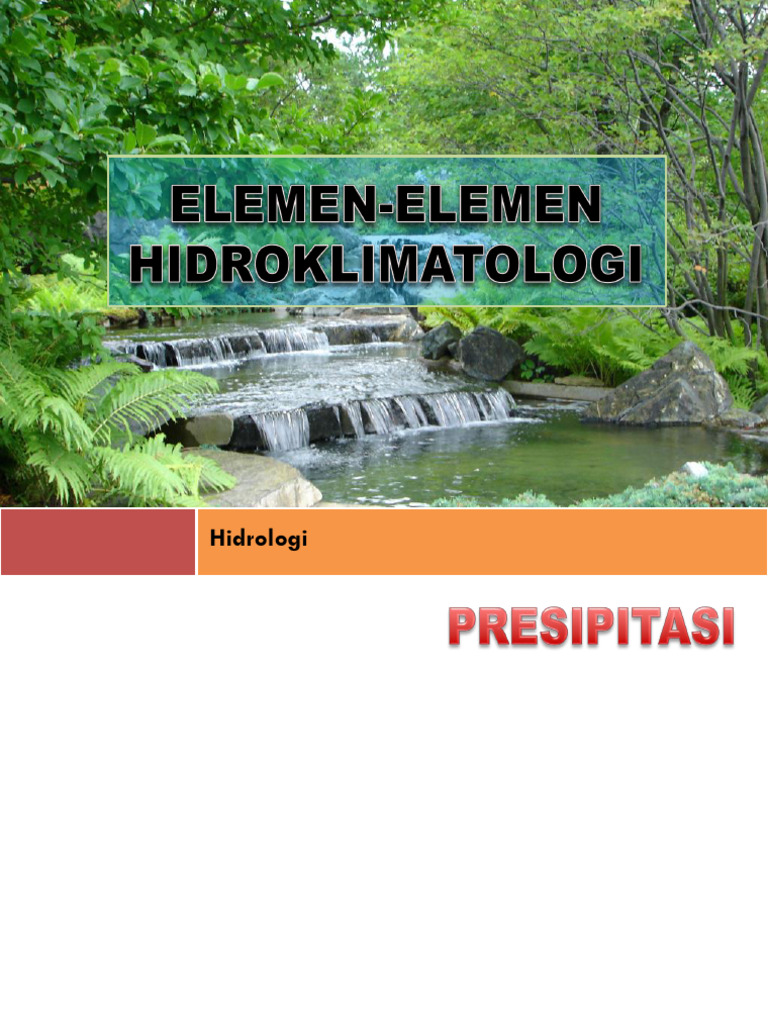 1b Elemen Elemen Hidroklimatologi | PDF