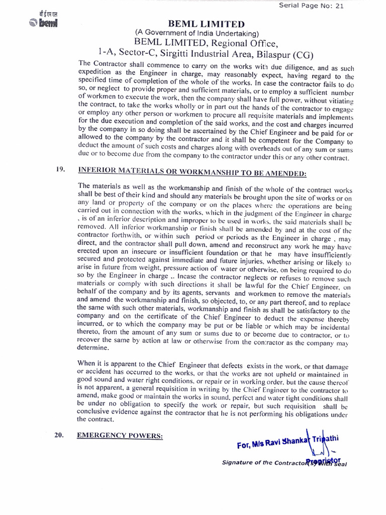 RST Road Tend Doc P 21 To 30 | PDF | Employment | Legal Liability